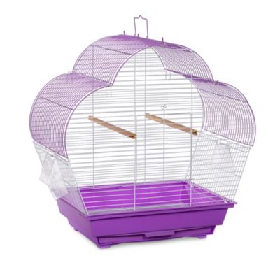 Prevue Pet Products Palm Beach Waterfall Roof Orange & White Bird Cage ...
