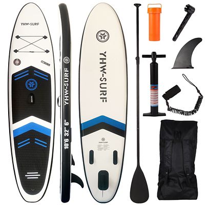 inQracer 10 ft. 6 in. Inflatable Stand Up Paddle Board with Free ...
