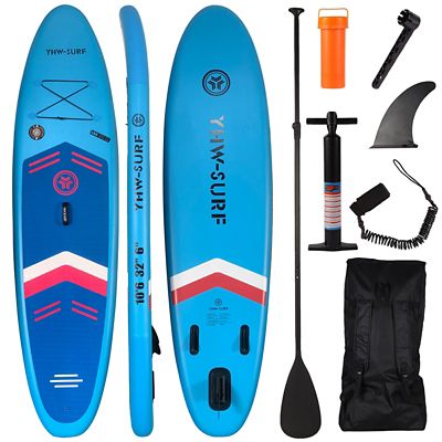 inQracer 10 ft. 6 in. Inflatable Stand Up Paddle Board with Free ...