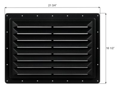 Icon A/C Vent Cover, with Stationary Louvers, Black, 2098104 at Tractor ...