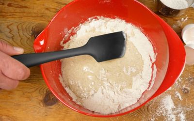 RSVP International Ela Style Spatula, Silicone Coated Steel