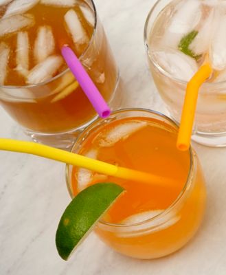 RSVP International Silicone Straw Set, 6 pc.