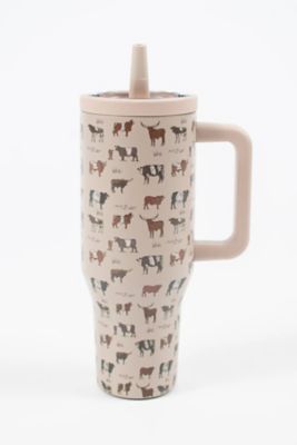 American Farm Company Chicken 40 oz. Water Tank Tumbler, White ...