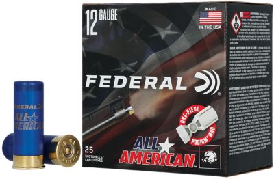 Federal 12-Gauge All-American 8-Shot Shotgun Shells, 2.75 in., 1-1/8 oz ...