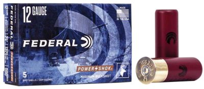 Federal 12-Gauge Power-Shok Low Recoil 27-Pellet Buckshot Shotgun ...