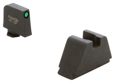 AmeriGlo Optic Compatible Sight Set for Glock, 2XL Tall, Green Tritium ...