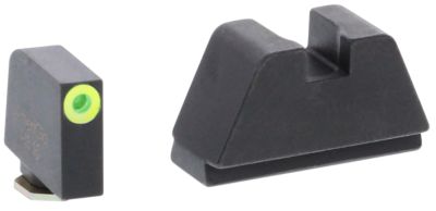 AmeriGlo Optic Compatible Sight Set for Glock, 2XL Tall, Green Tritium ...