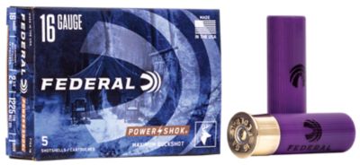 Federal 12-Gauge Power-Shok Max Buck Shotgun Shells, #1, 2.75 in., 5 ...