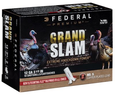 Federal 12-Gauge Premium Grand Slam 4-Shot Shotgun Shells, 3.5 in., 2 ...