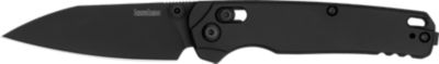 Kershaw 3 in. Bel Air Reverse Tanto Folding Knife, Plain Blackwash CPM ...