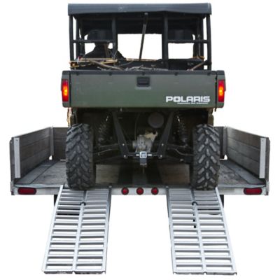 Black Widow 5 ft. 5 in. Aluminum Arched Dual Runner ATV UTV Trailer ...