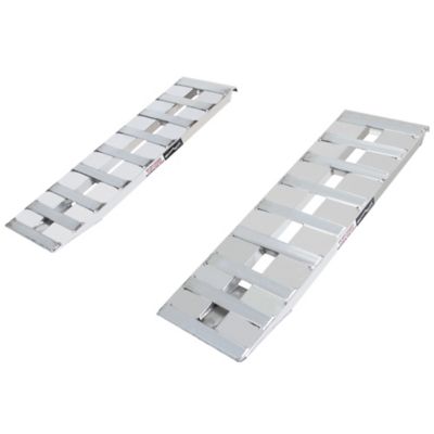 Heavy Duty Ramps 48 x 15in. Aluminum Car Trailer Loading Ramps Hook-End ...