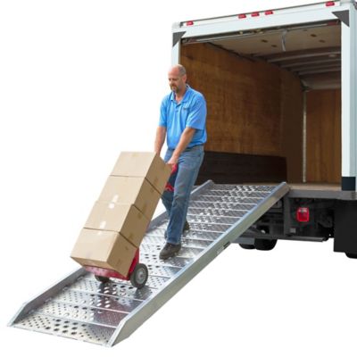Heavy Duty Ramps Aluminum Box Truck Walk Ramp 14 ft. 1700 lb. Capacity ...