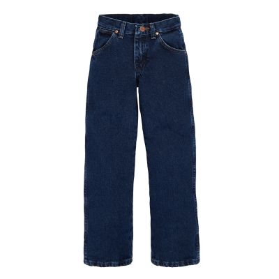 Wrangler Boys' Original Fit High-Rise Cowboy Cut Jeans, 13MWBSW, 16 ...