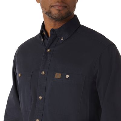 Wrangler Men's Riggs Workwear Twill Long-Sleeve Work Shirt at Tractor ...